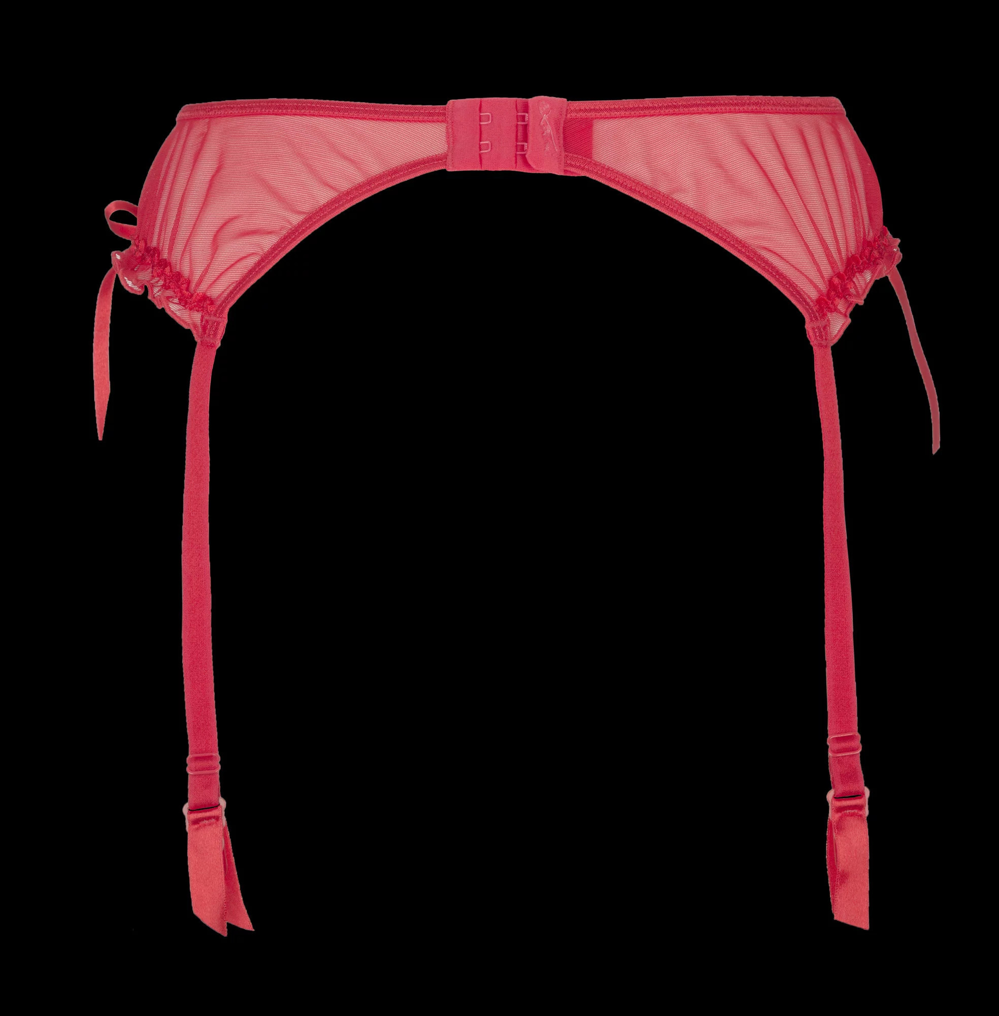 Dámský podvazkový pás Plus Size V-8742 Červená - Axami - Luxusní prádlo.cz